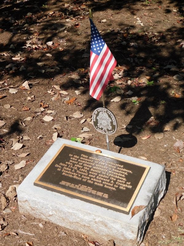 To The Memory Of The Union Soldiers Historical Marker