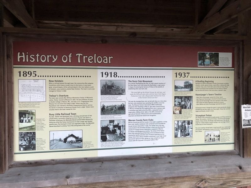 History of Treloar Historical Marker
