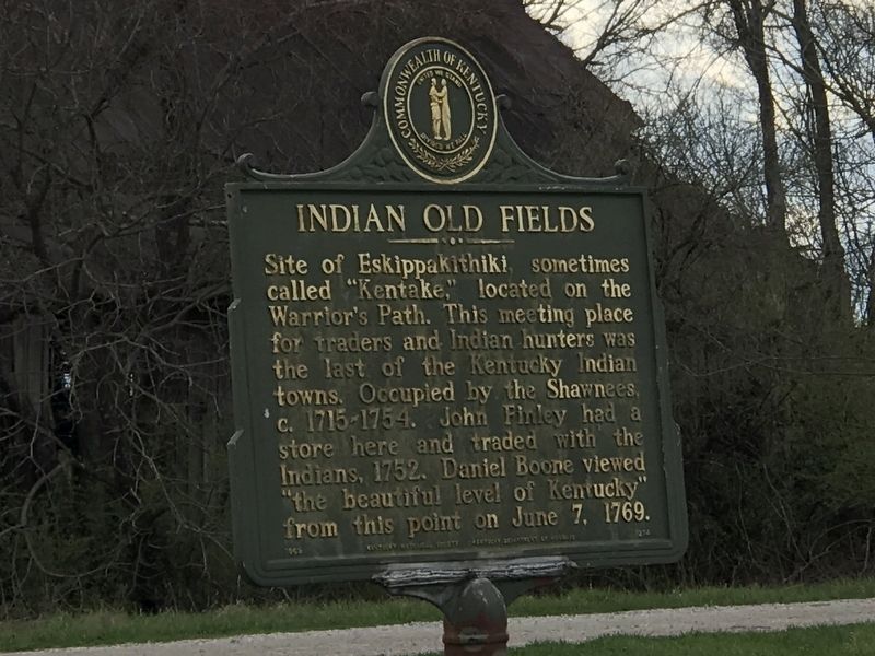 Indian Old Fields Historical Marker