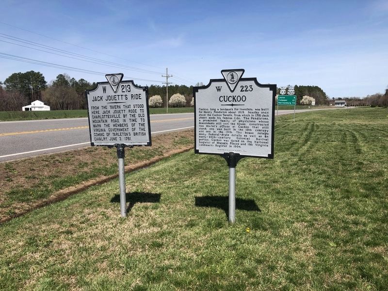 Cuckoo Historical Marker