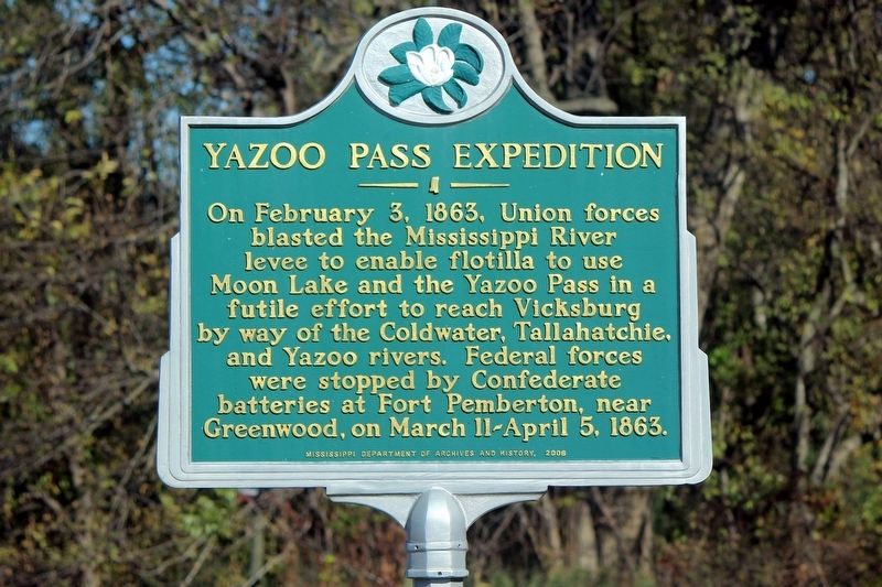 Yazoo Pass Expedition Historical Marker