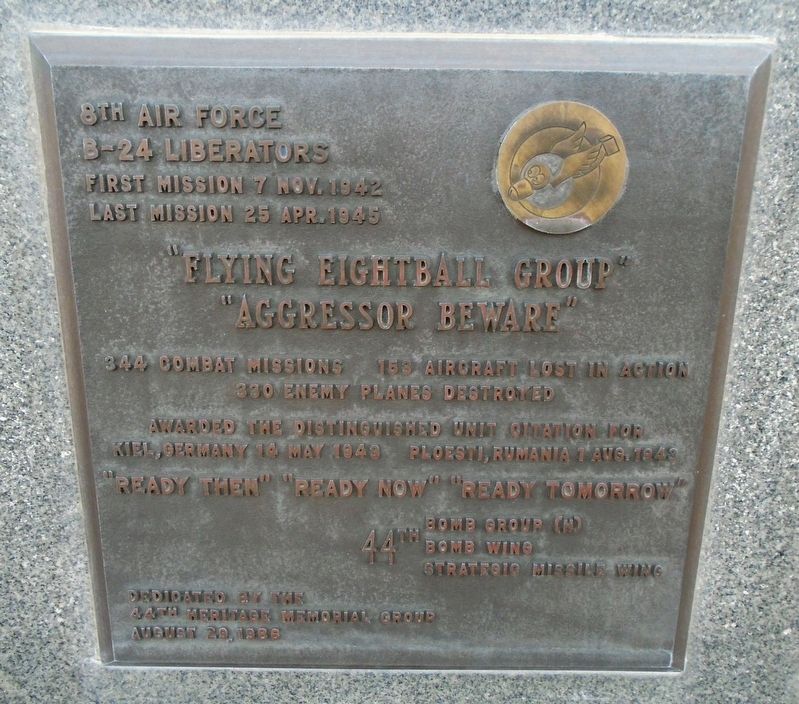 44th Bomb Group (H), a War Memorial