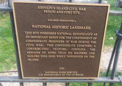 Johnson's Island Civil War Prison and Fort Site Historical Marker