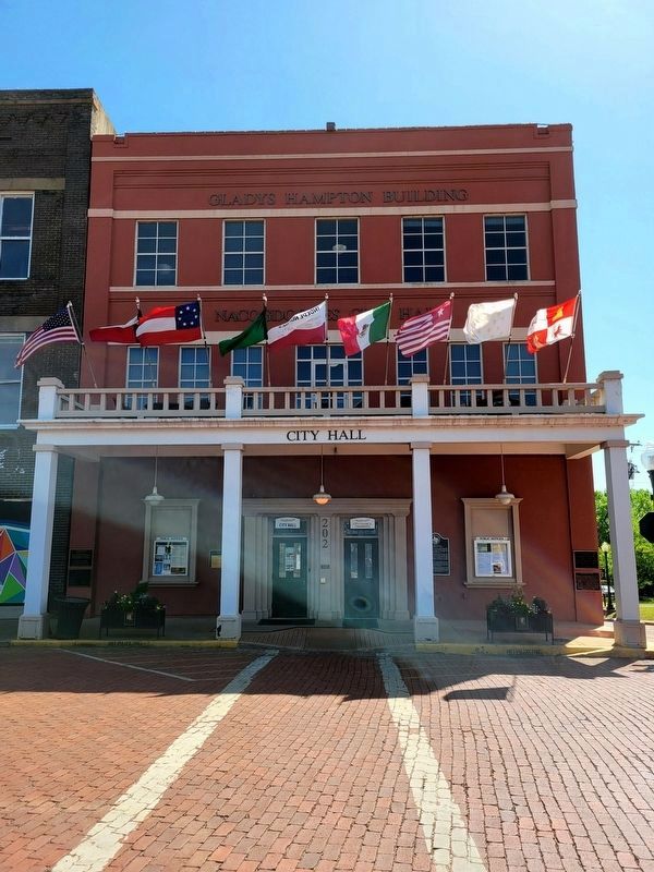 The Nine Flags of Nacogdoches Historical Marker