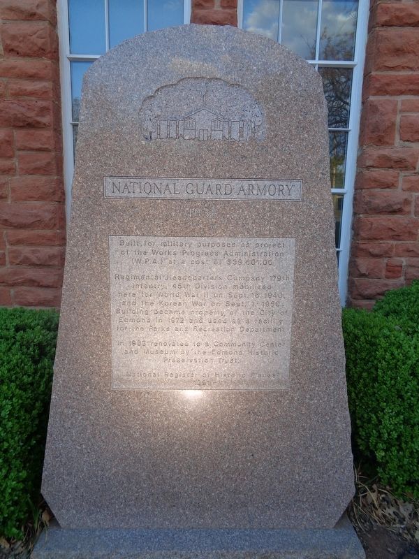 National Guard Armory Historical Marker
