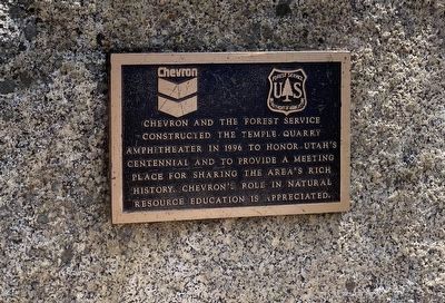 Temple Quarry Amphitheater Historical Marker