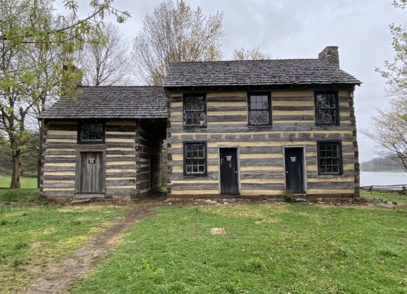 Photo: Log cabin built by Thomas Lincoln, father of President Abraham ...