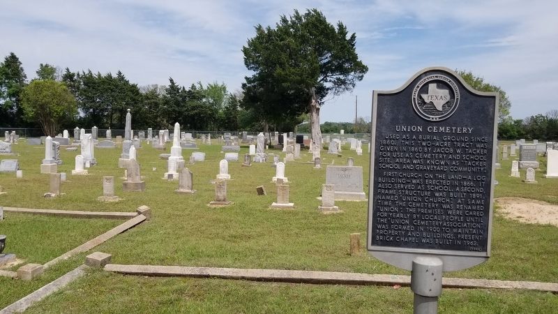 Union Cemetery Historical Marker