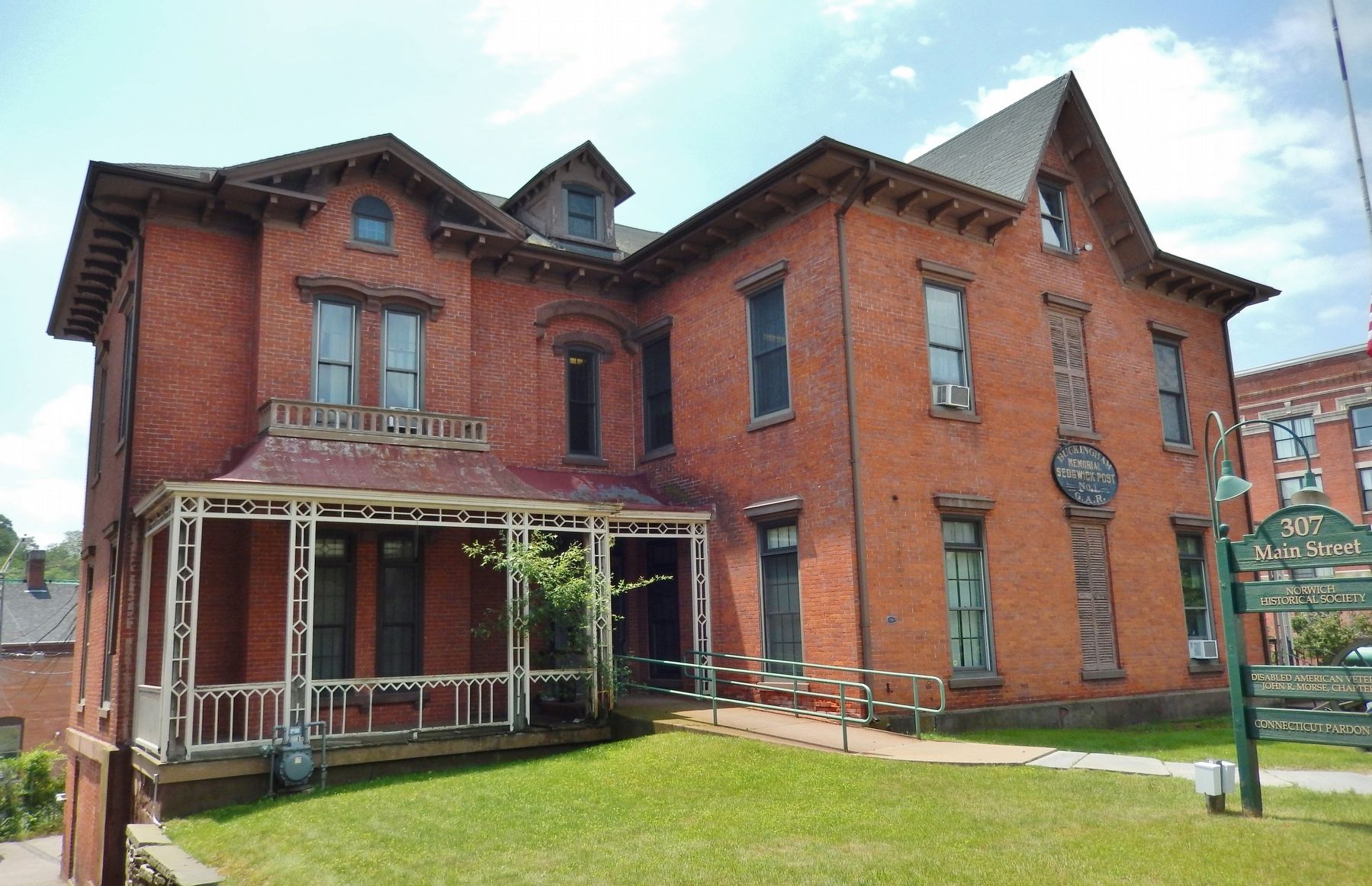 William A. Buckingham House Historical Marker