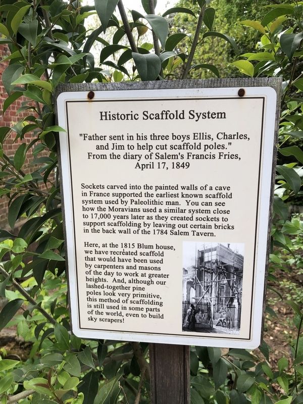 Historic Scaffold System Historical Marker