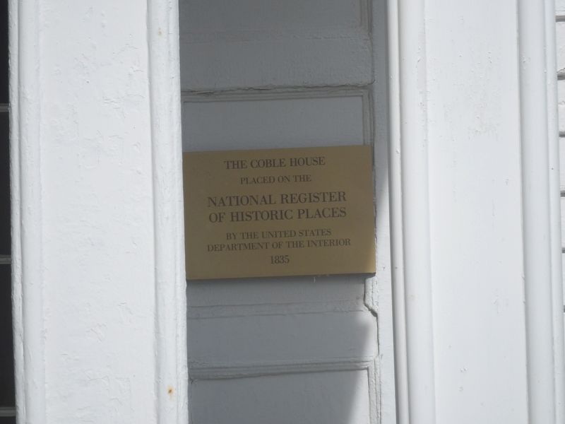 The Coble House Historical Marker