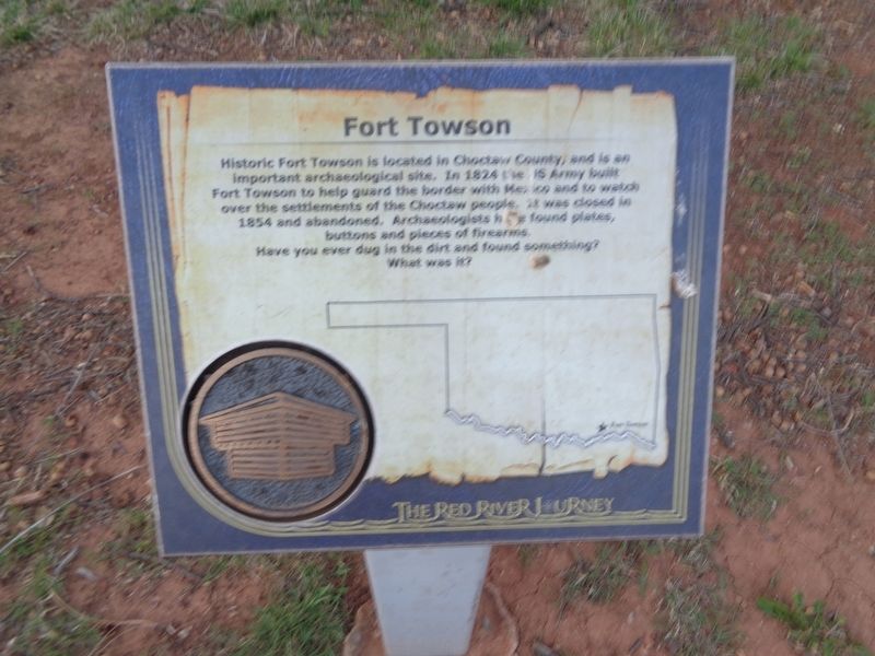Fort Towson Historical Marker