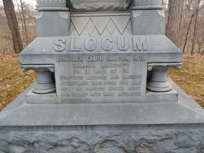 Charles Elihu Slocum, M.D. Historical Marker