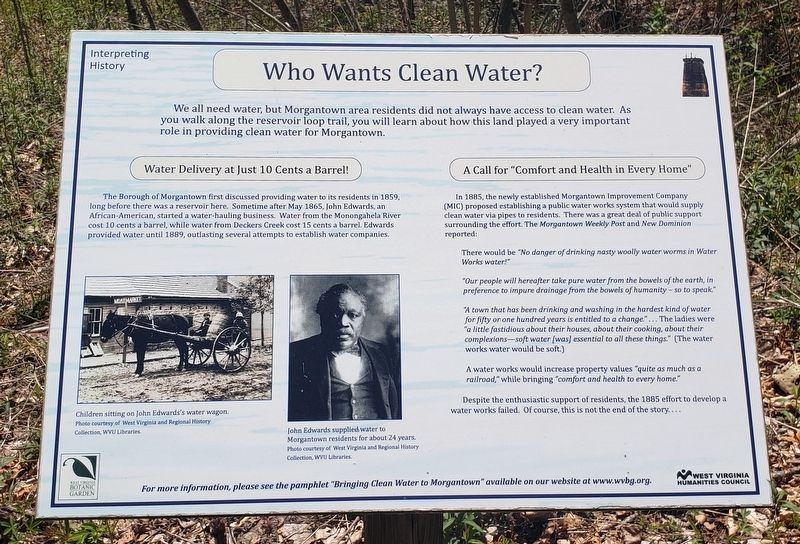 Who Wants Clean Water? Historical Marker