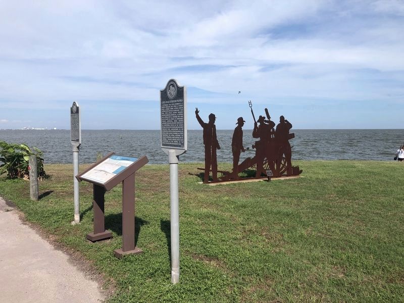 Naval Shelling of Lavaca Historical Marker