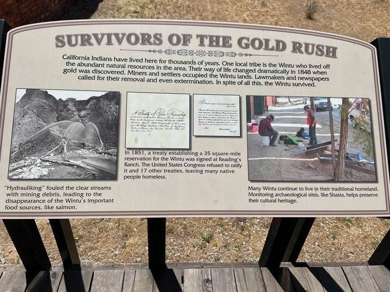 Survivors of the Gold Rush Historical Marker