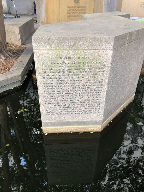 Thomas Polk Park Historical Marker