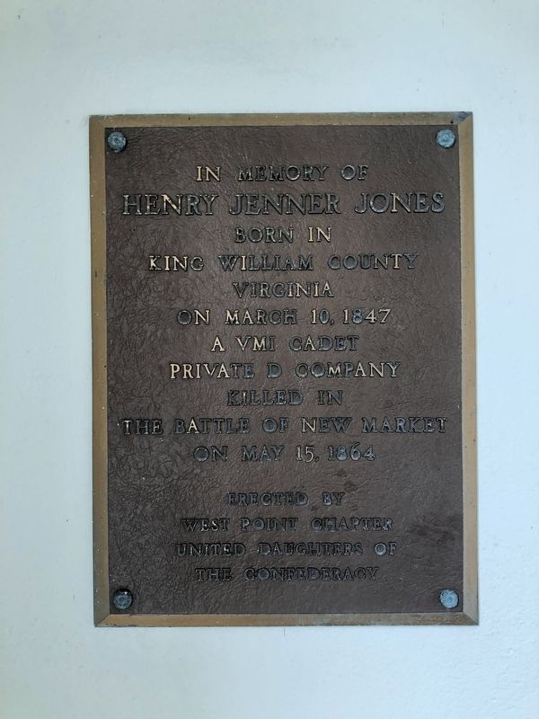 Henry Jenner Jones, a War Memorial