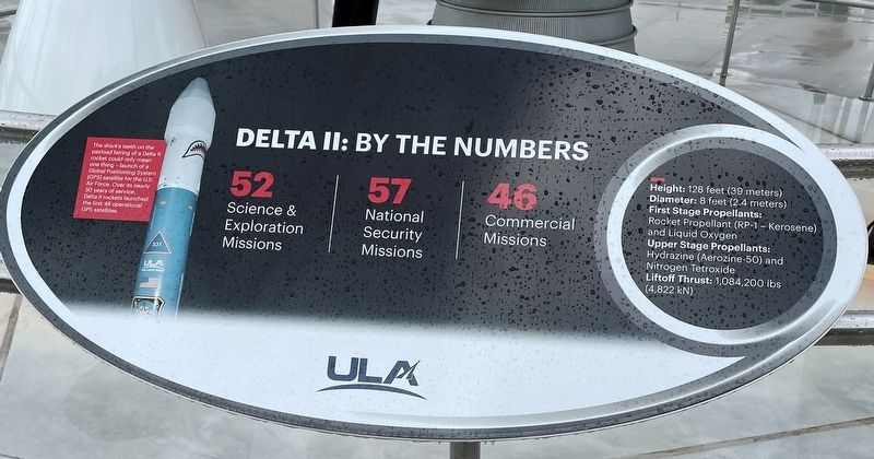 Delta II: By The Numbers Historical Marker