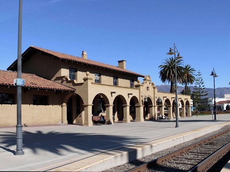 Santa Barbara Railroad Station Historical Marker