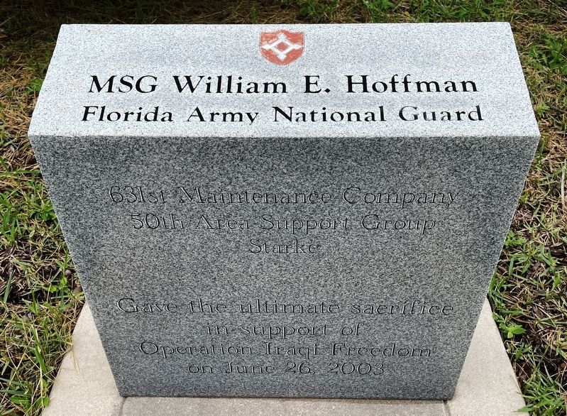 MSG William E. Hoffman, a War Memorial
