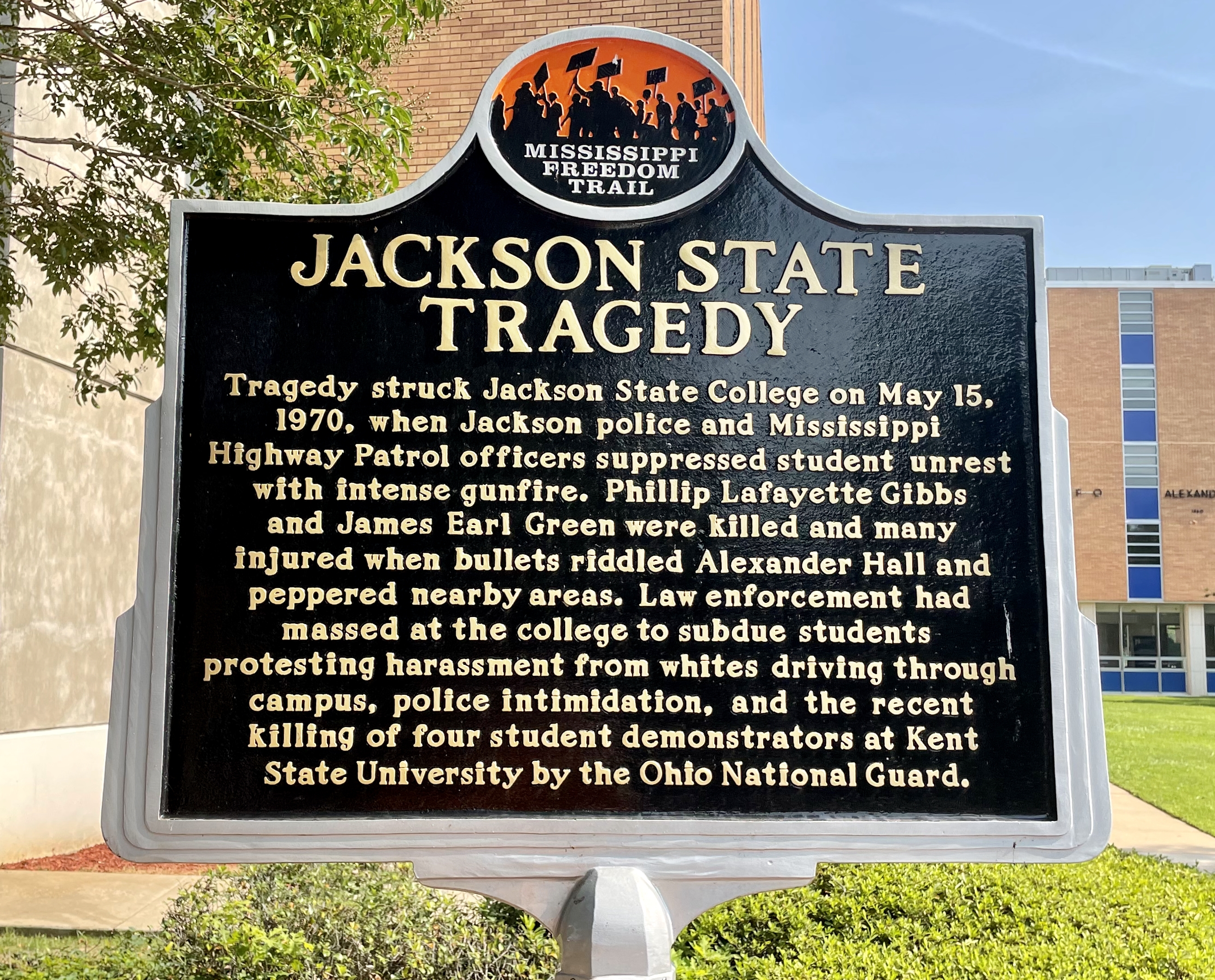 Photo: Jackson State Tragedy Marker