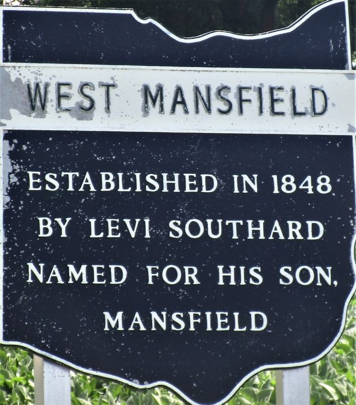 West Mansfield Historical Marker
