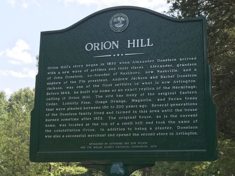 Orion Hill Historical Marker