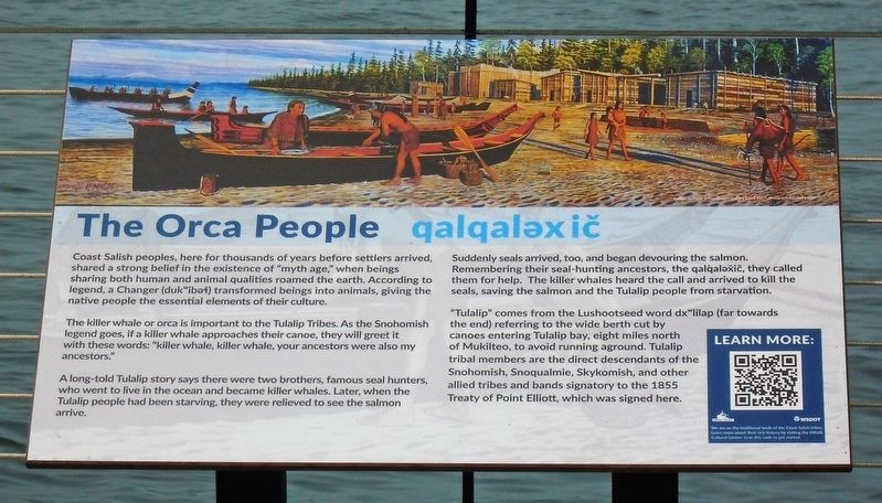 The Orca People Historical Marker