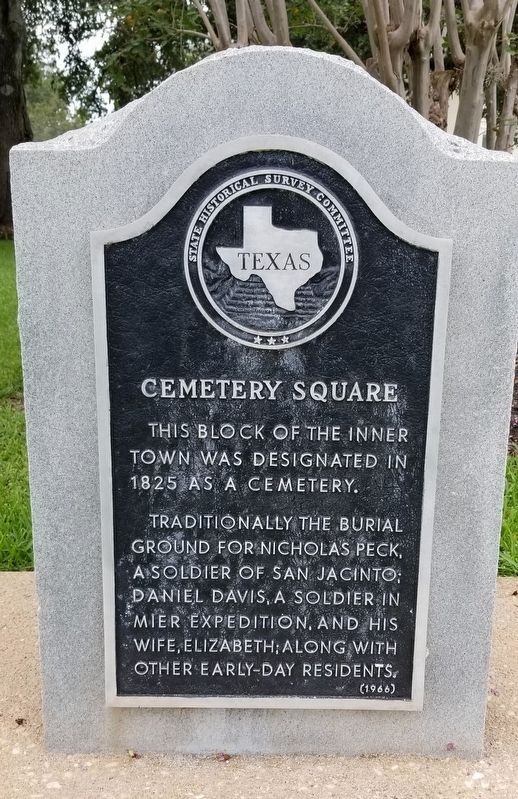 Cemetery Square Historical Marker