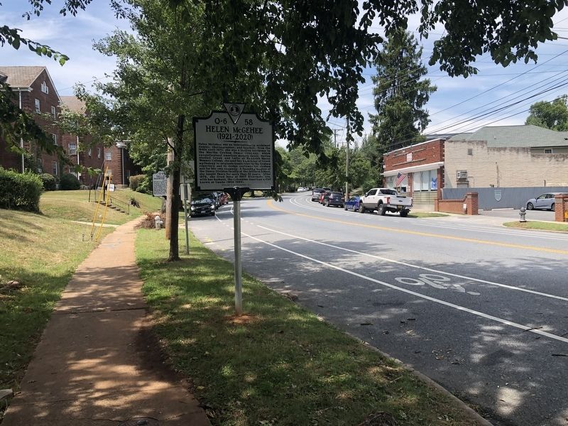 Helen McGehee Historical Marker