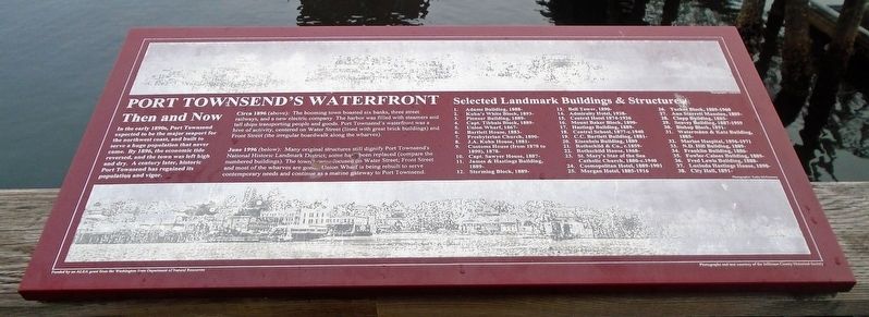 Port Townsend's Waterfront Historical Marker