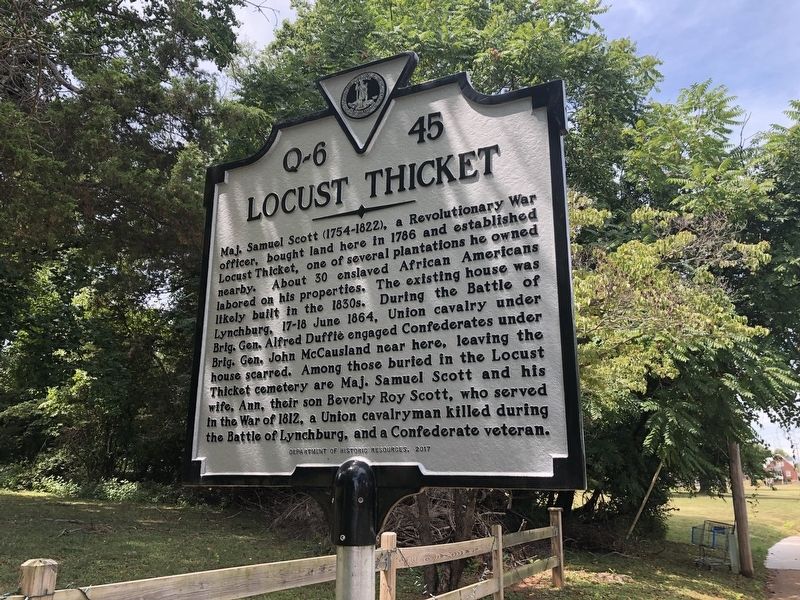 Locust Thicket Historical Marker