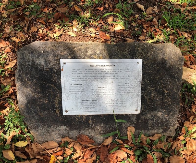 The Duval Holt Orchard Historical Marker