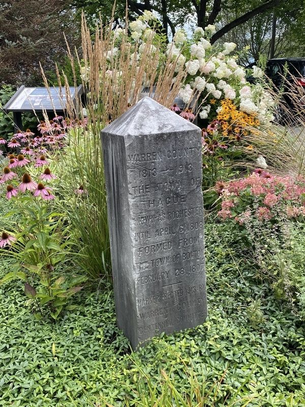 The Working Side of Hague Historical Marker