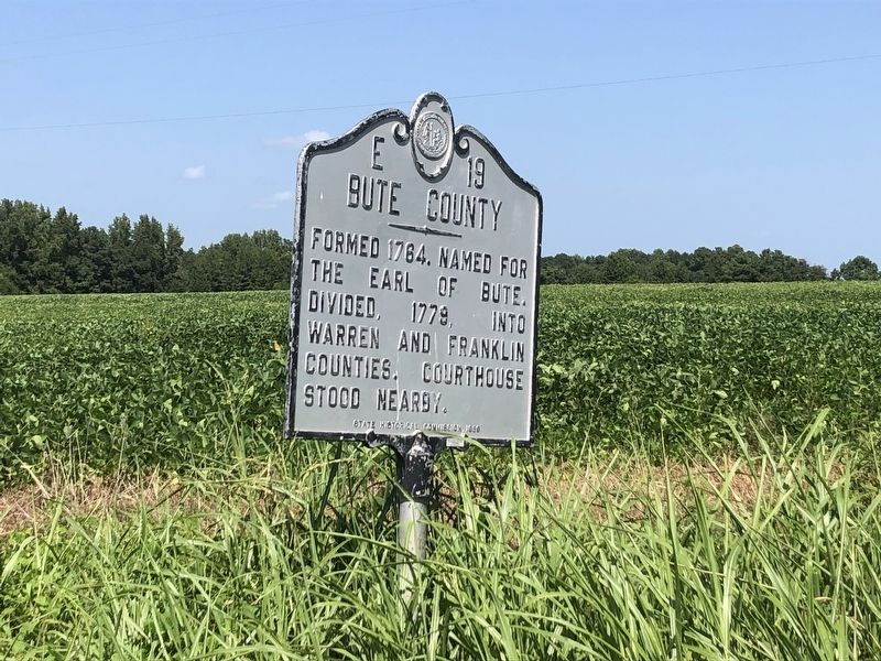 Bute County Historical Marker