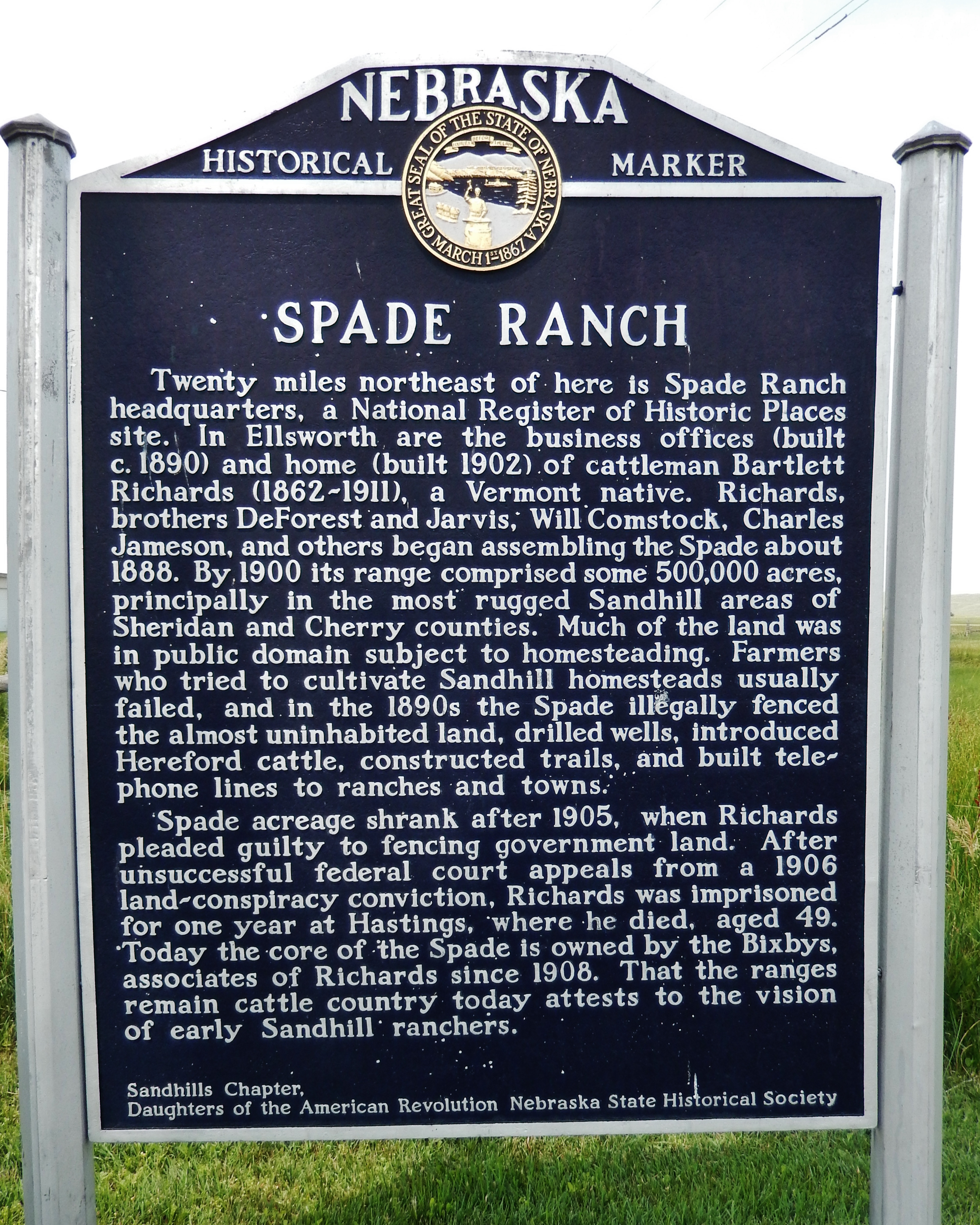 Photo: Spade Ranch Marker