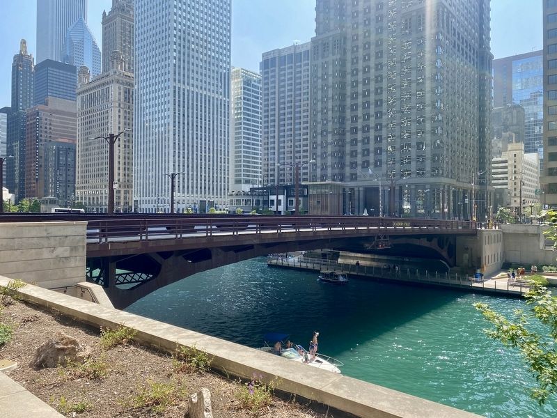 Chicago's First Movable Bridge Historical Marker