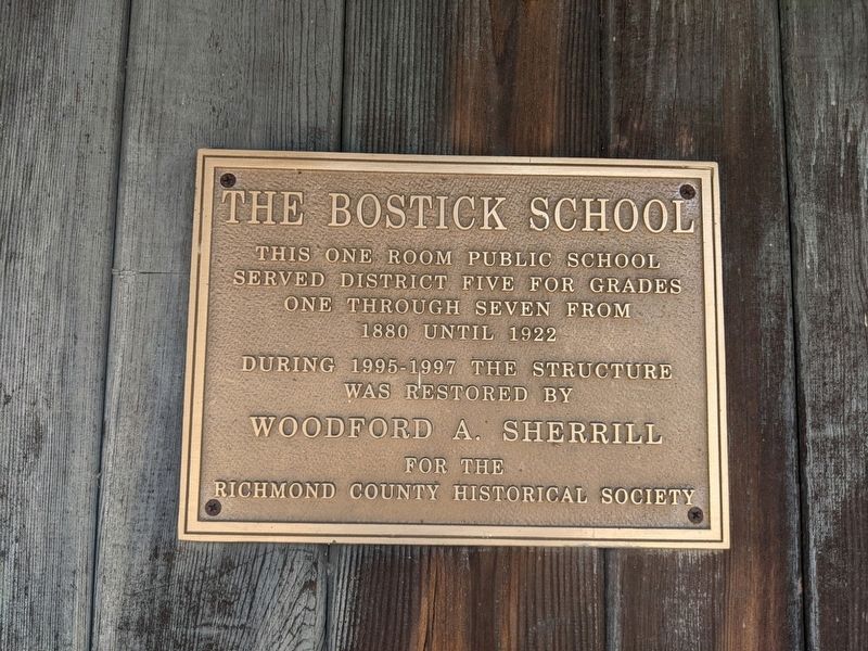 Bostick School Historical Marker
