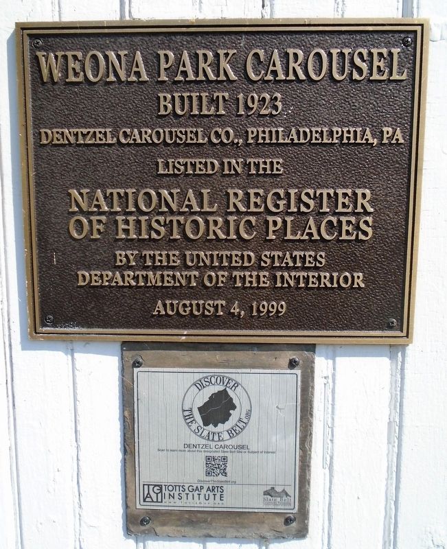 Weona Park Carousel Historical Marker