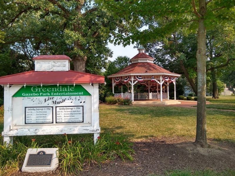 Gazebo is Our 'Gathering Place' Historical Marker