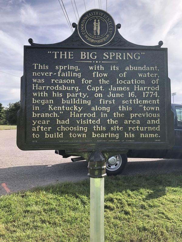 "The Big Spring" Historical Marker