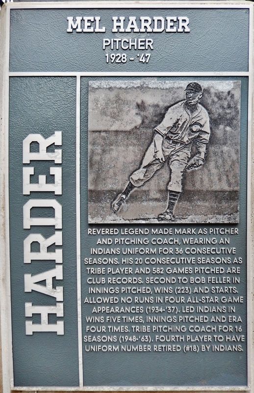 Mel Harder Historical Marker