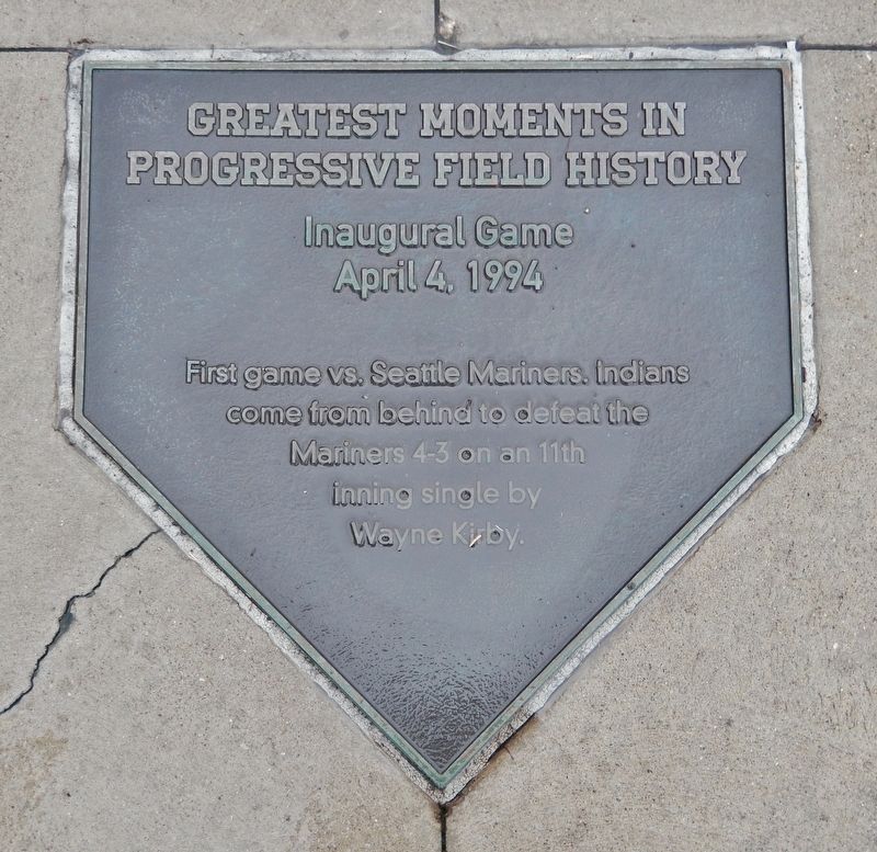 Inaugural Game Historical Marker