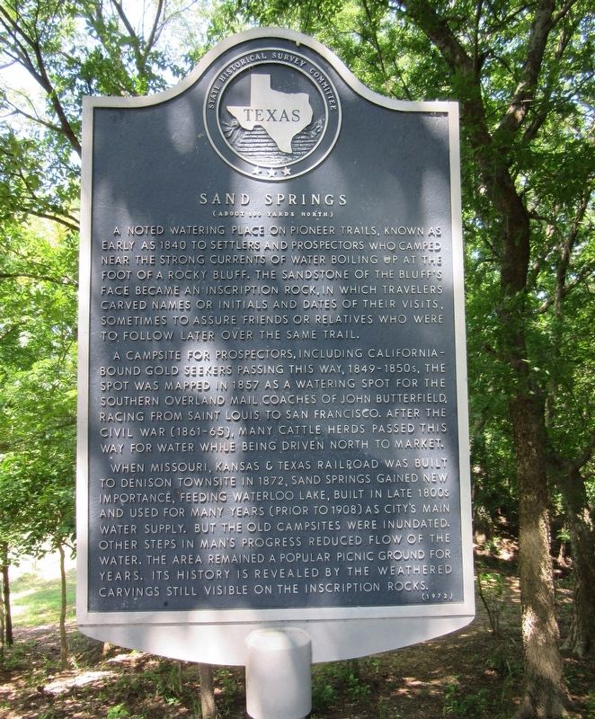 Sand Springs Historical Marker