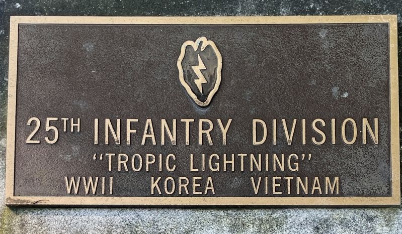 25th Infantry Division, a War Memorial
