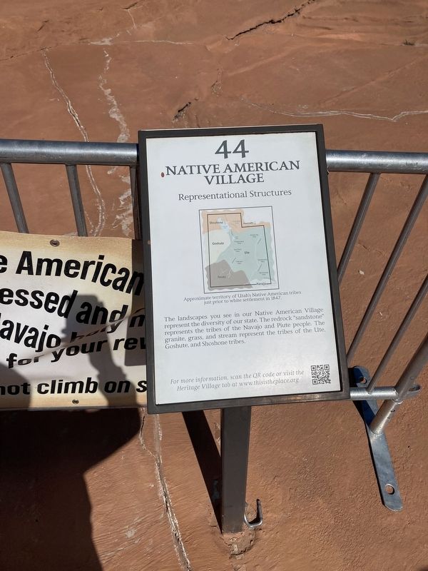 Native American Village Historical Marker