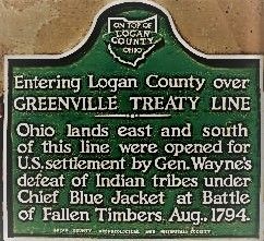 Greenville Treaty Line / Indian Boundary Historical Marker