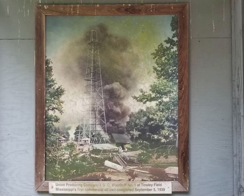 The Oil Industry in Mississippi Historical Marker
