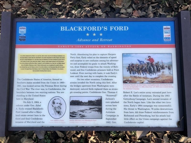 Blackford's Ford Historical Marker